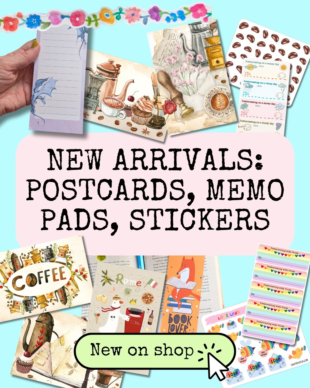Favoritepostcard.com – Postcards and stationery shop for postcrossing